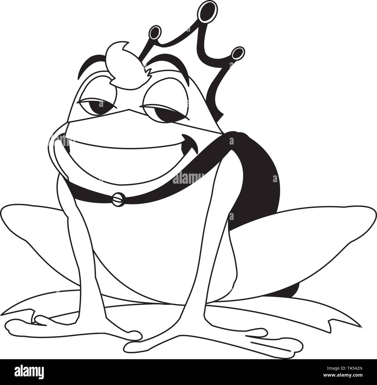 Toad prince fairytale character Cut Out Stock Images & Pictures - Alamy