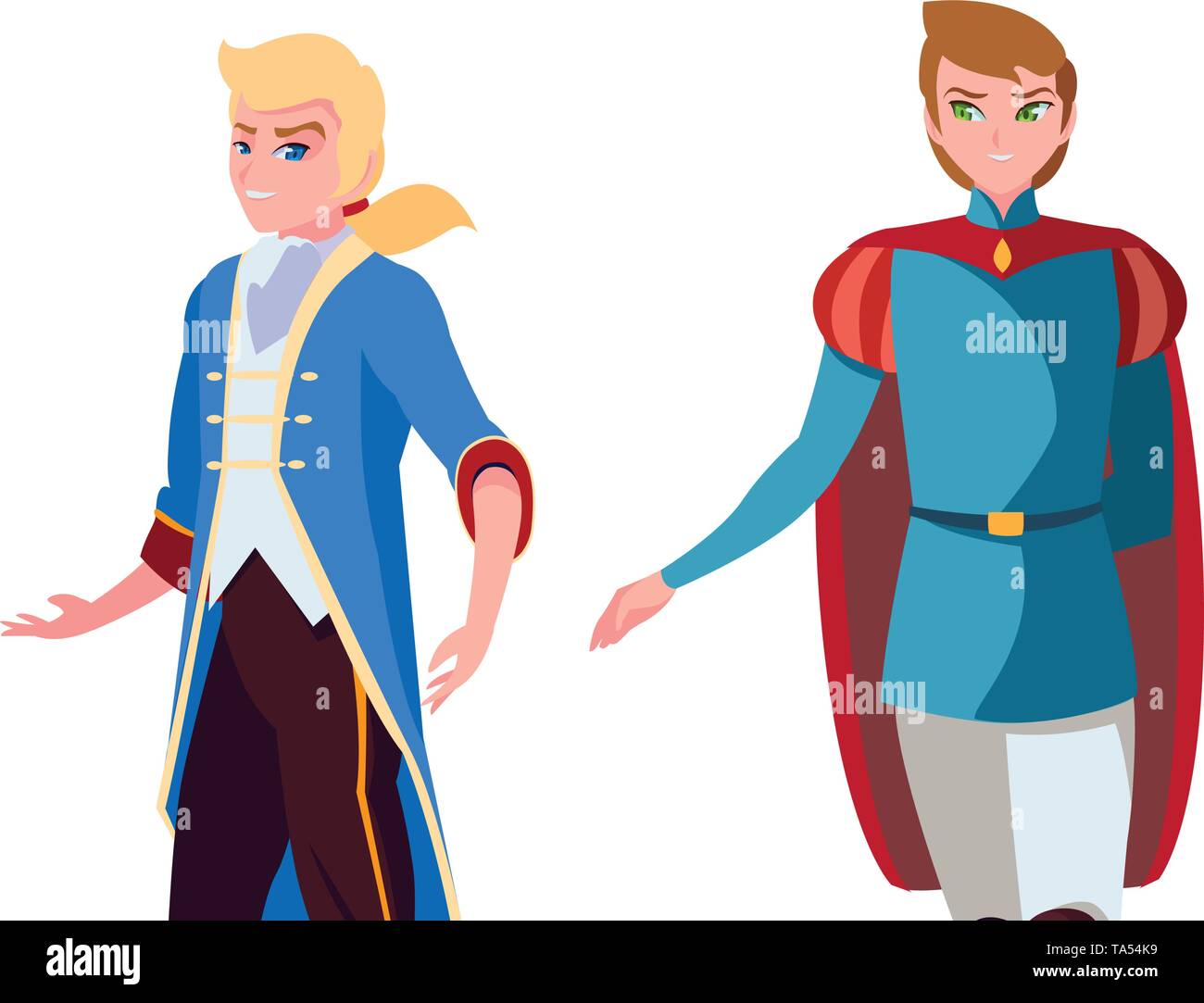 princes charming of tales characters vector illustration design Stock ...