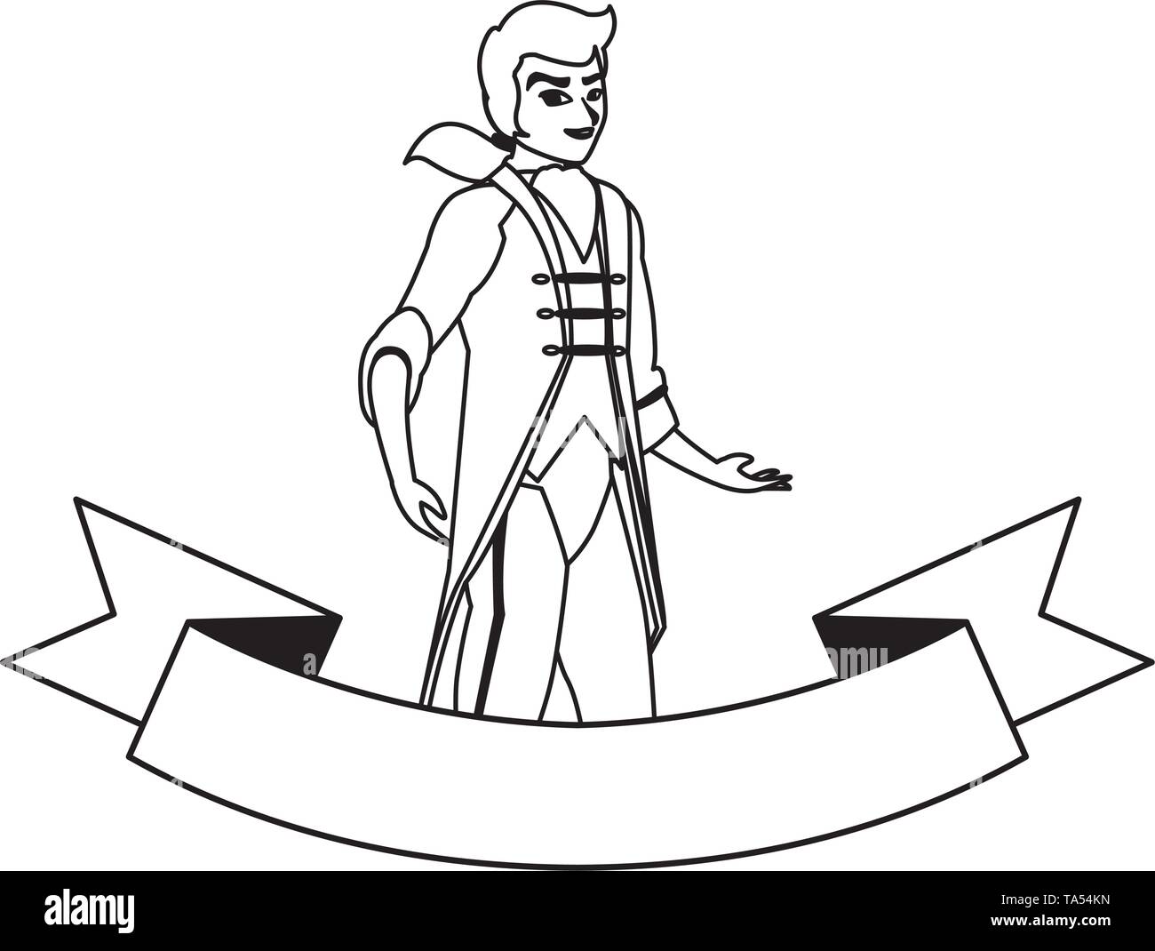 prince charming of tales character vector illustration design Stock ...