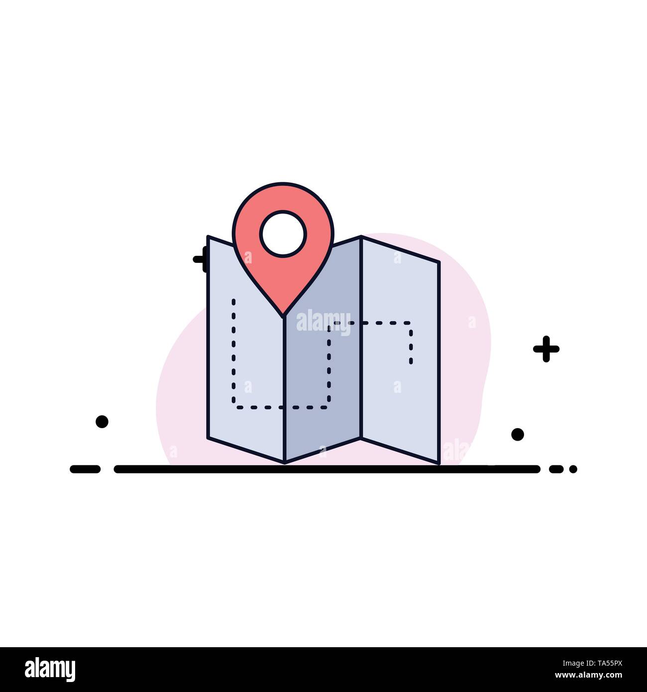 Current location icon vector hi-res stock photography and images - Alamy