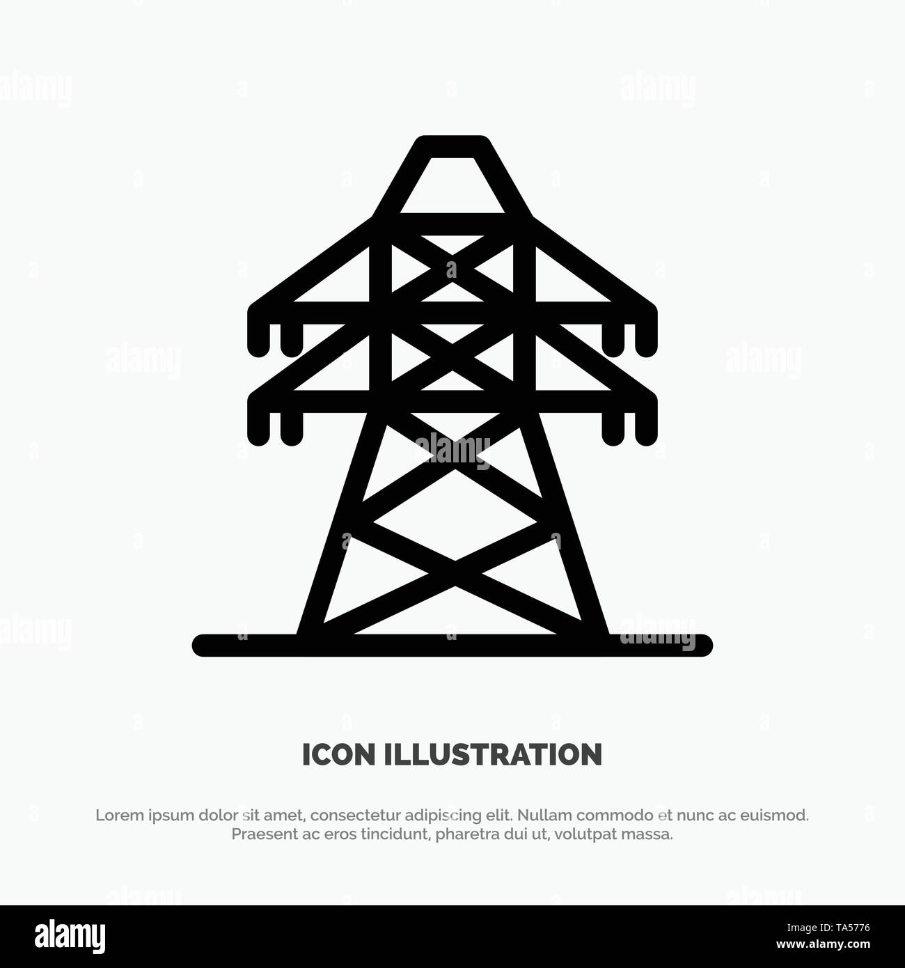 Electrical distribution station Stock Vector Images - Alamy