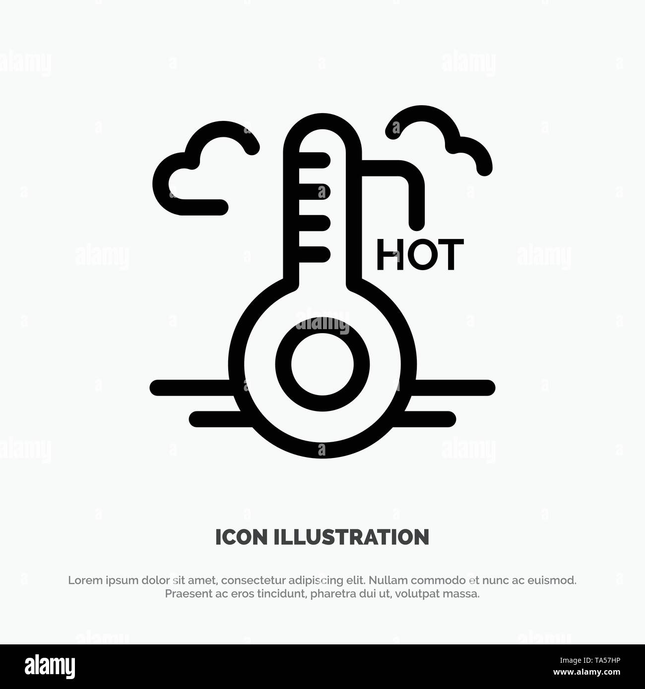 Hot weather all week Stock Vector Images - Alamy