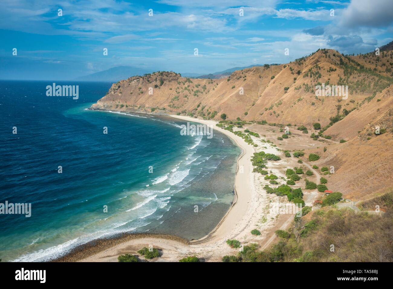 Sandy beach, Dili, East Timor Stock Photo - Alamy