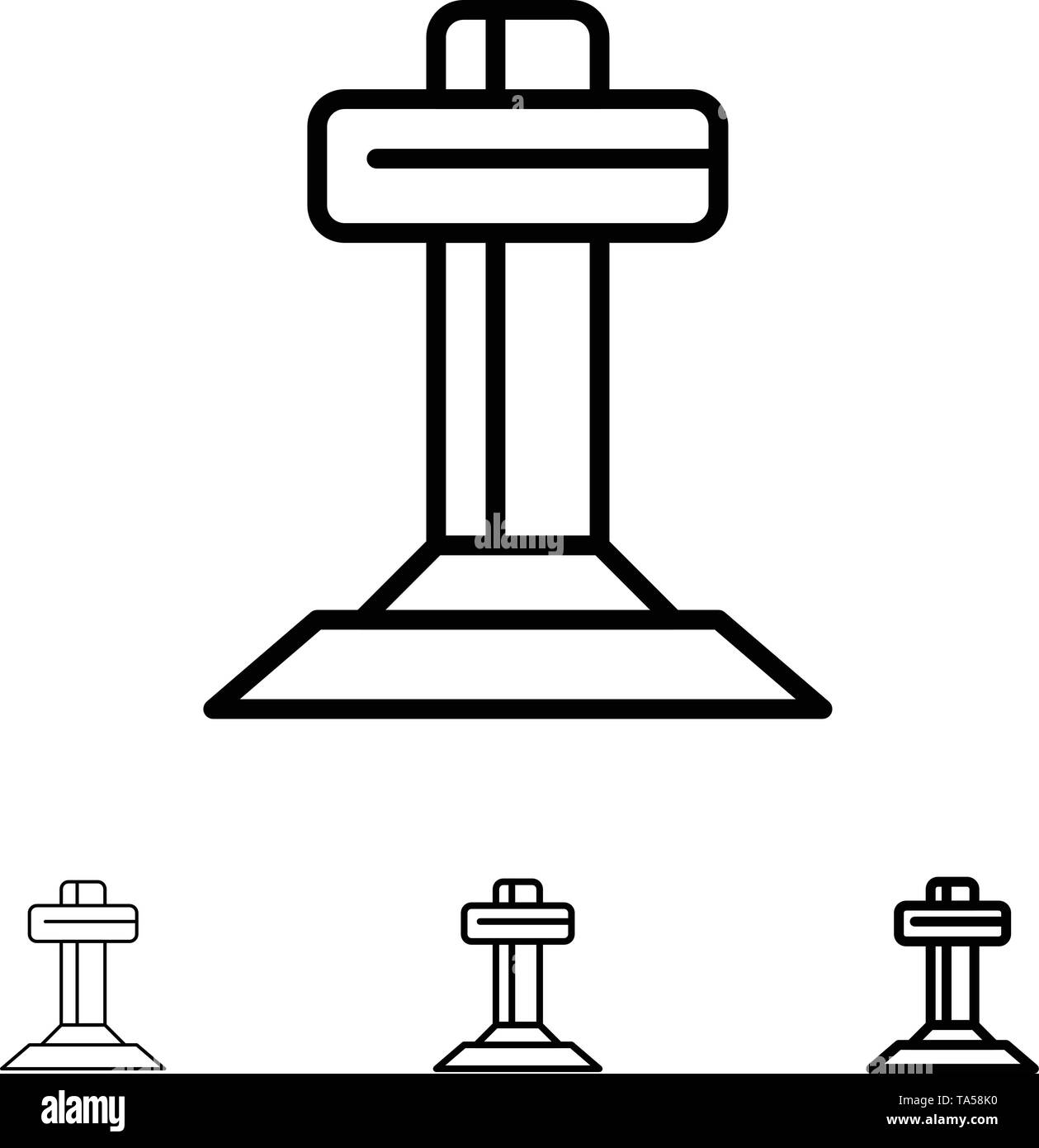 Bold church cross Stock Vector Images - Alamy