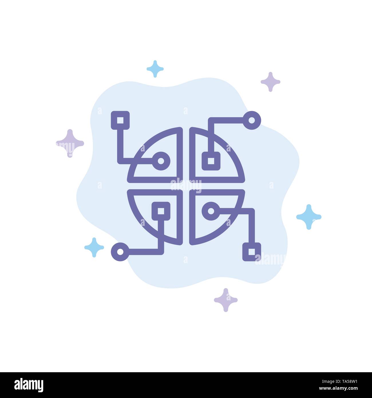 Construction, Network, Map Blue Icon on Abstract Cloud Background Stock ...