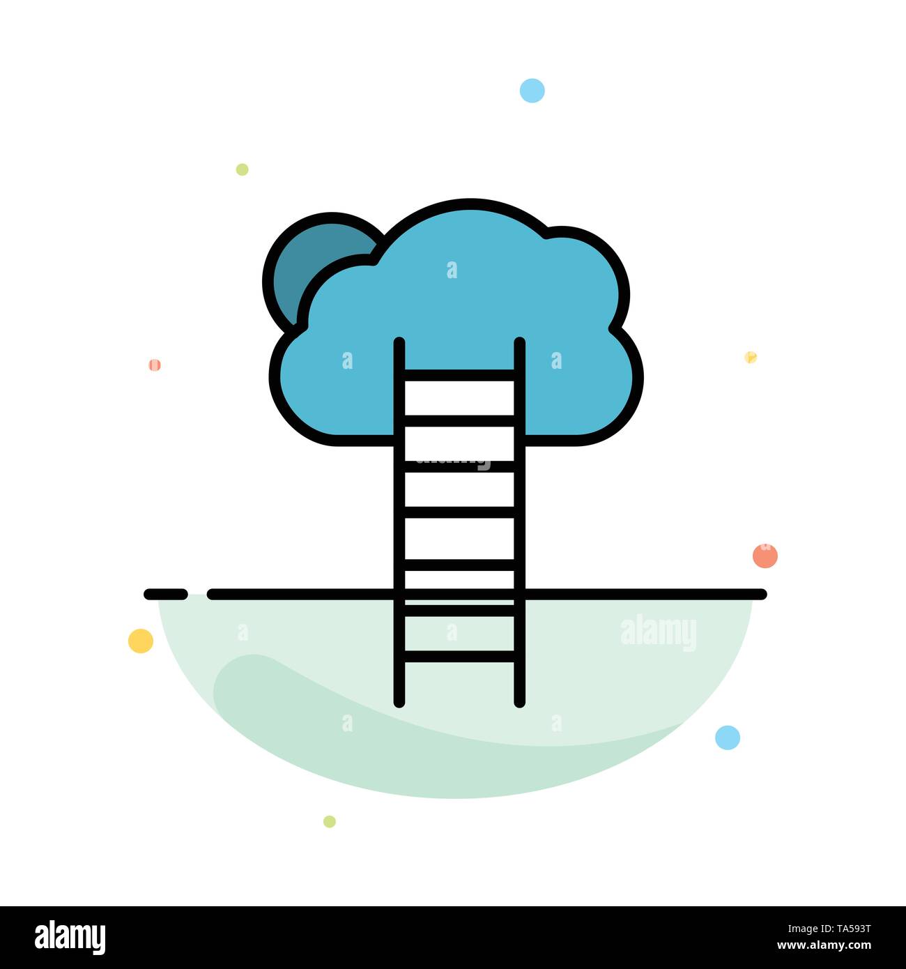 Success growth business ladder 3d Stock Vector Images - Alamy