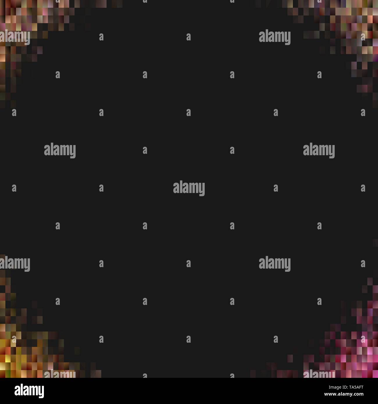 Abstract Gradient Rectangle Background Digital Vector Mosaic Corner