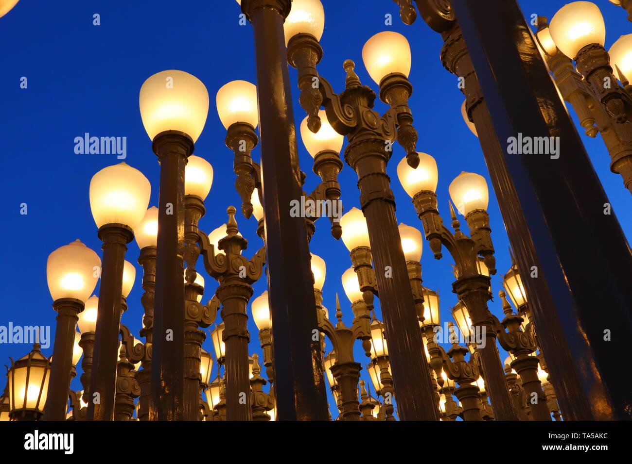 URBAN LIGHT a sculpture by Chris Burden at the LACMA, Los Angeles ...