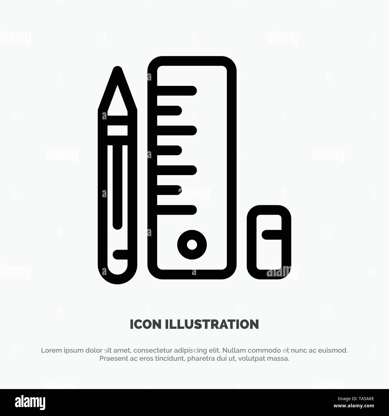 Measurement scale drawn Stock Vector Images - Alamy