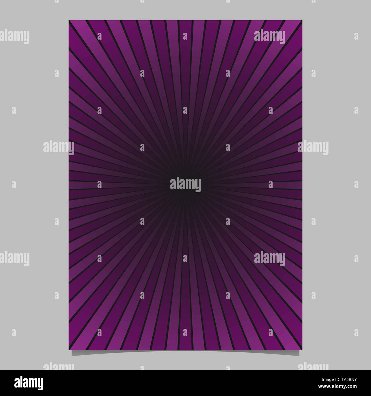 Geometric gradient abstract sun rays brochure cover template Stock ...