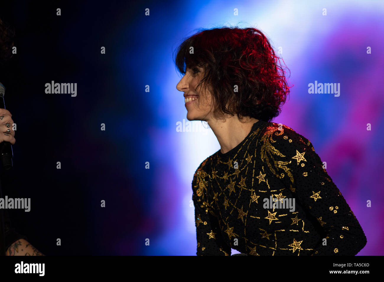 Naples, Italy. 28th Aug, 2017. Giorgia, famous italian singer, performs ...