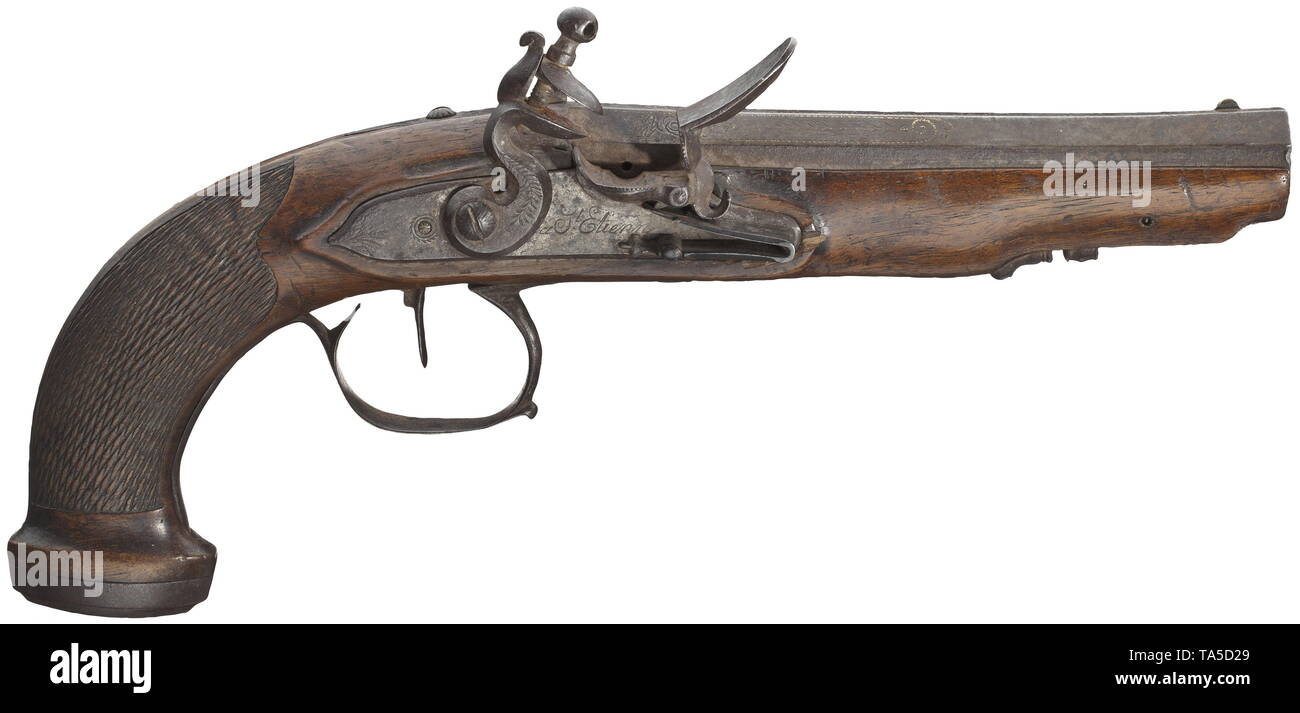 Small arms, pistols, flintlock pistol, officer's pistol, St. Etienne ...