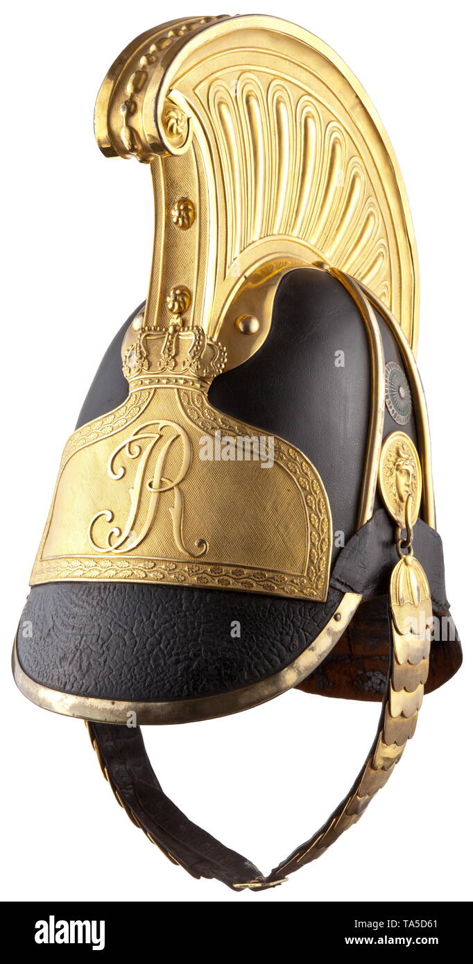 A helmet for officers of the Horse Guard Regiment M 1854 until 1867 ...