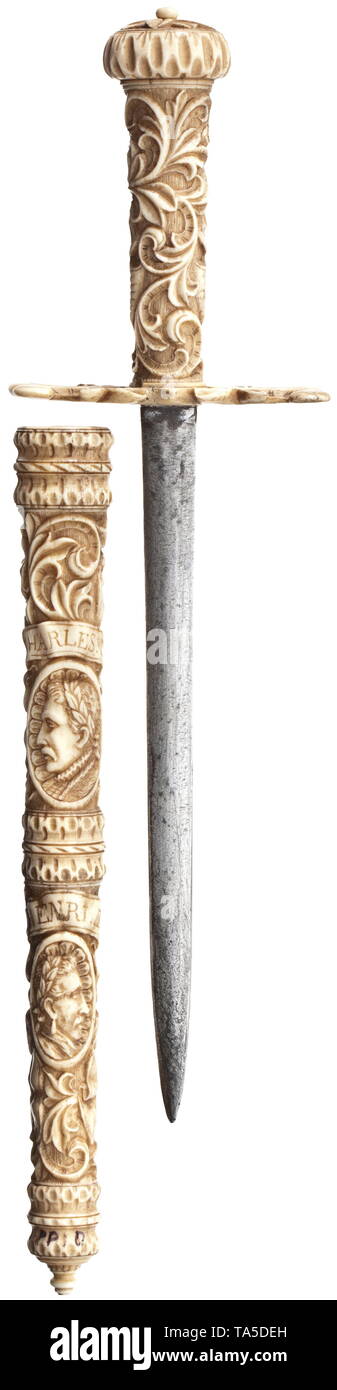 A French historicism dagger of landsknecht type, circa 1860 Narrow ...