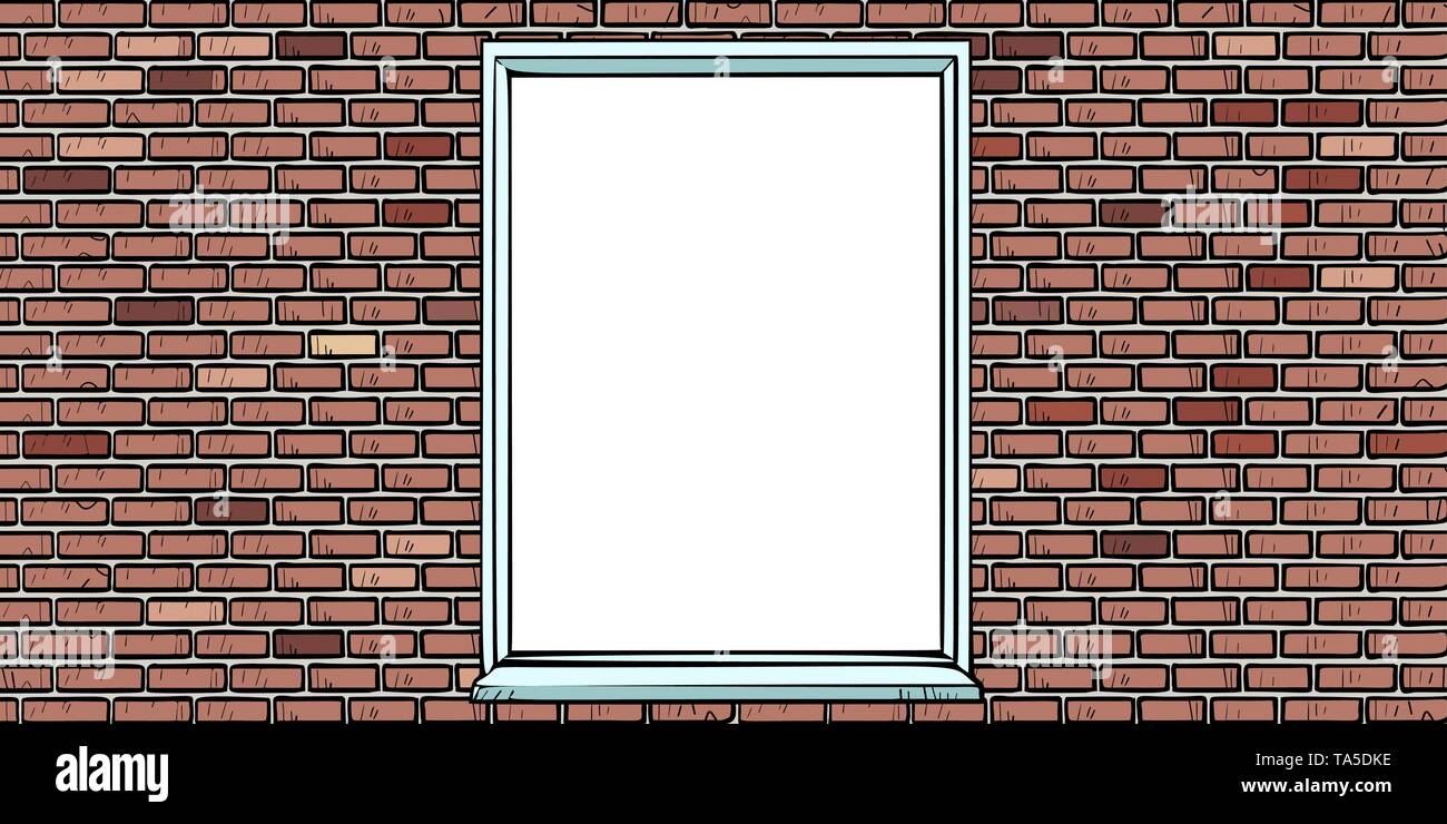 Brickwork window Stock Vector Images - Alamy