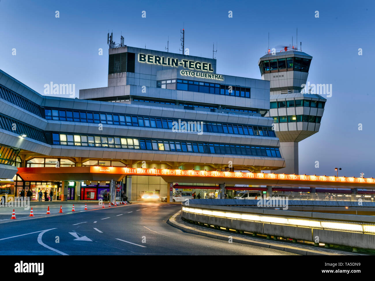 Terminal A, airport of Tegel, village Reinicken, Berlin, Germany ...