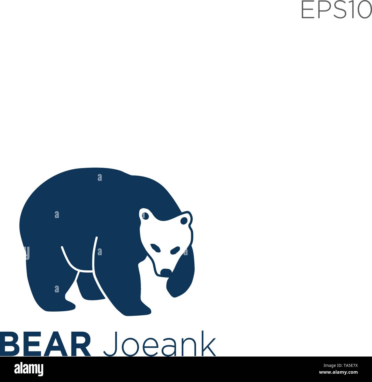 bear logo icon or symbol vector illustration element isolated - vector ...