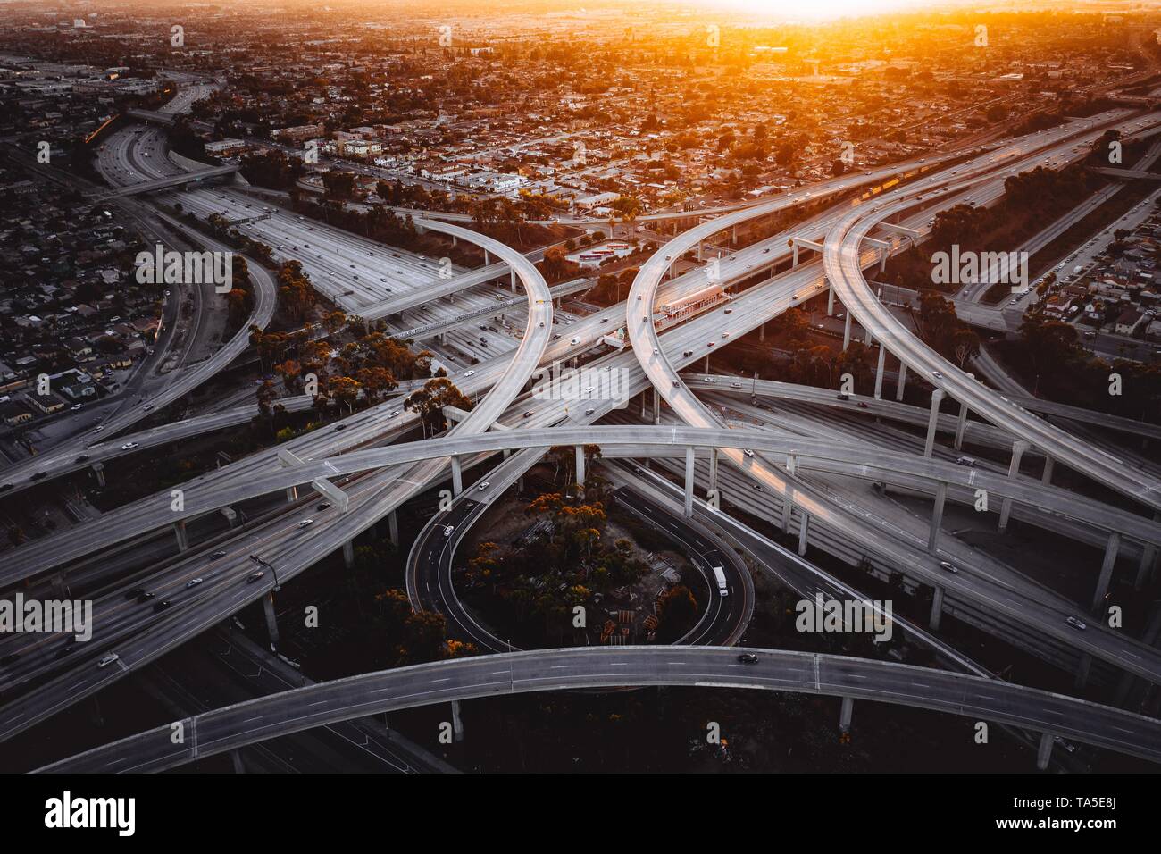 Judge Harry Pregerson Interchange in Los Angeles Stock Photo - Alamy