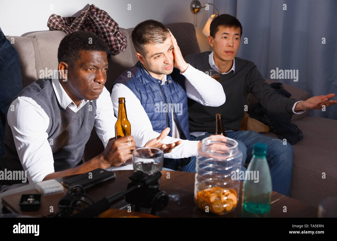 Football fans outraged hi-res stock photography and images - Alamy