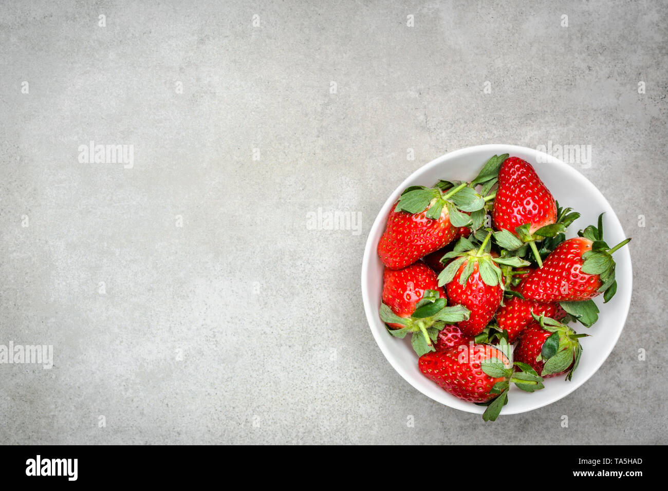 Fresh strawberry, top view Stock Photo - Alamy