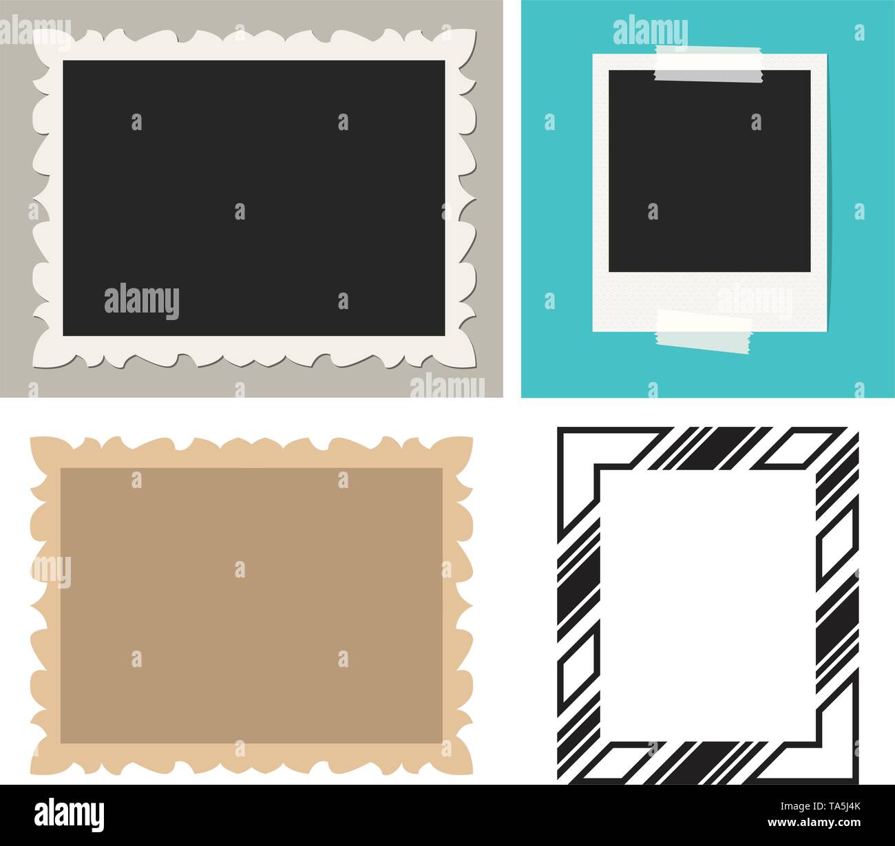 vector blank instant photo frame. retro background design for ... vector blank instant photo frame. retro background design for ...