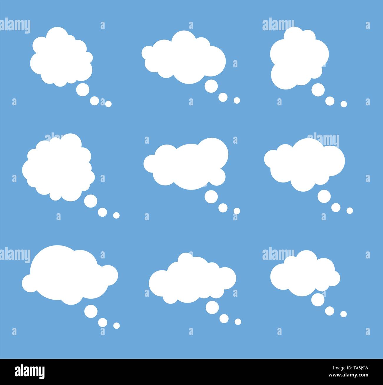 Thinking bubble vector vectors hi-res stock photography and images - Alamy