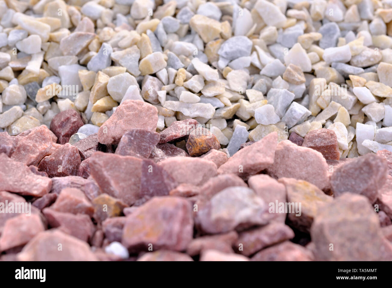 Decorative stone construction crumb close-up macro photo of a stone ...