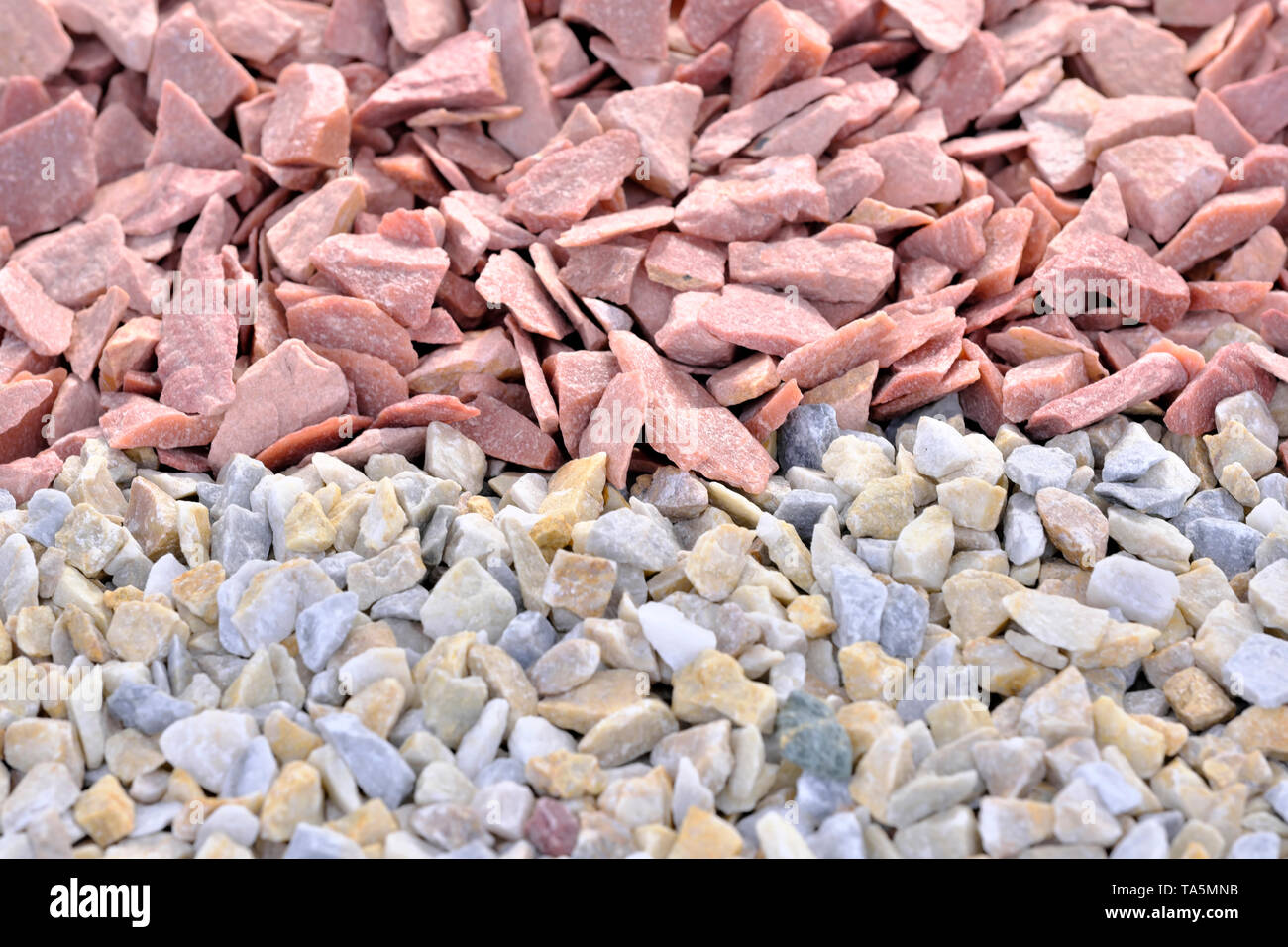 Decorative stone construction crumb close-up macro photo of a stone ...