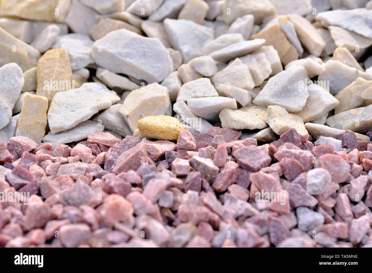 Decorative stone construction crumb close-up macro photo of a stone ...