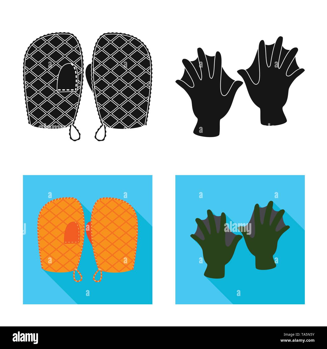 Isolated object of silhouette and safety sign. Set of silhouette and ...
