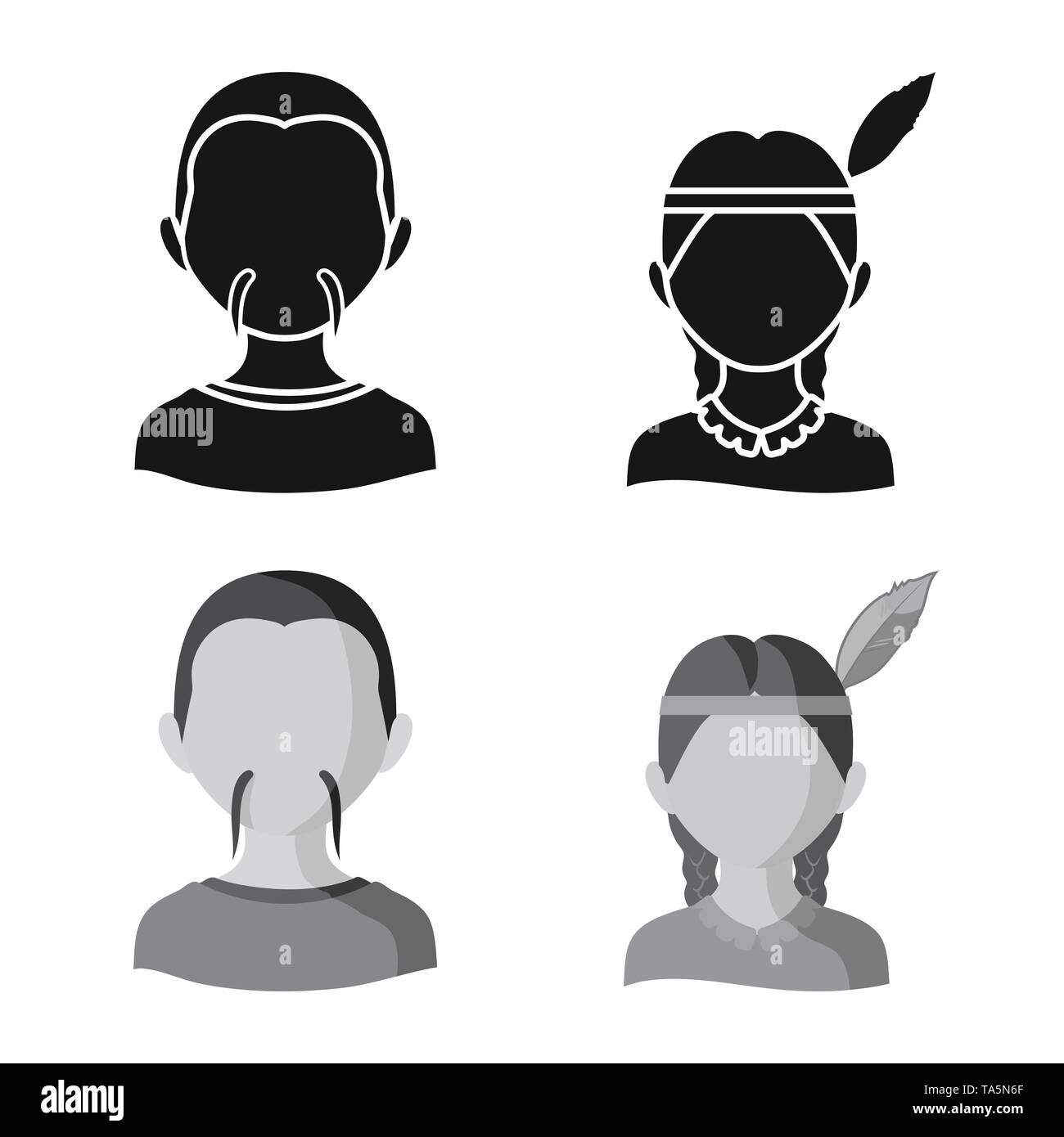 Vector design of imitator and resident sign. Collection of imitator and ...