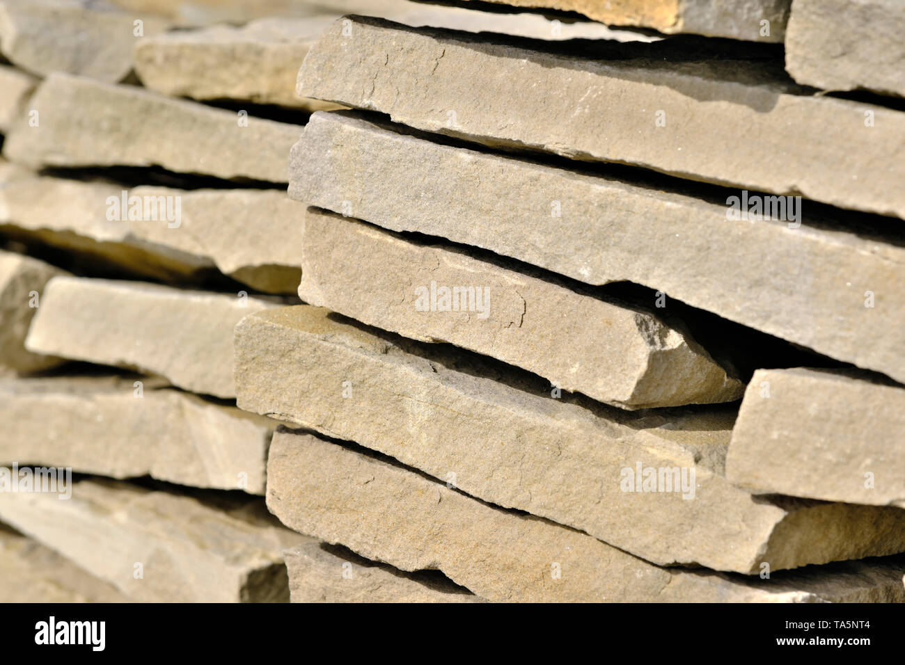 Decorative stone building boards close-up macro photo of a stone ...