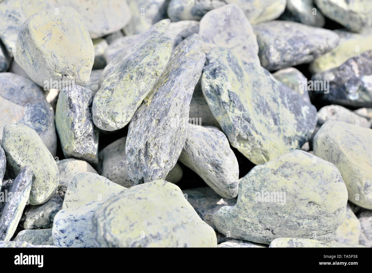 Decorative stone building pebbles close-up macro photo stone designer ...