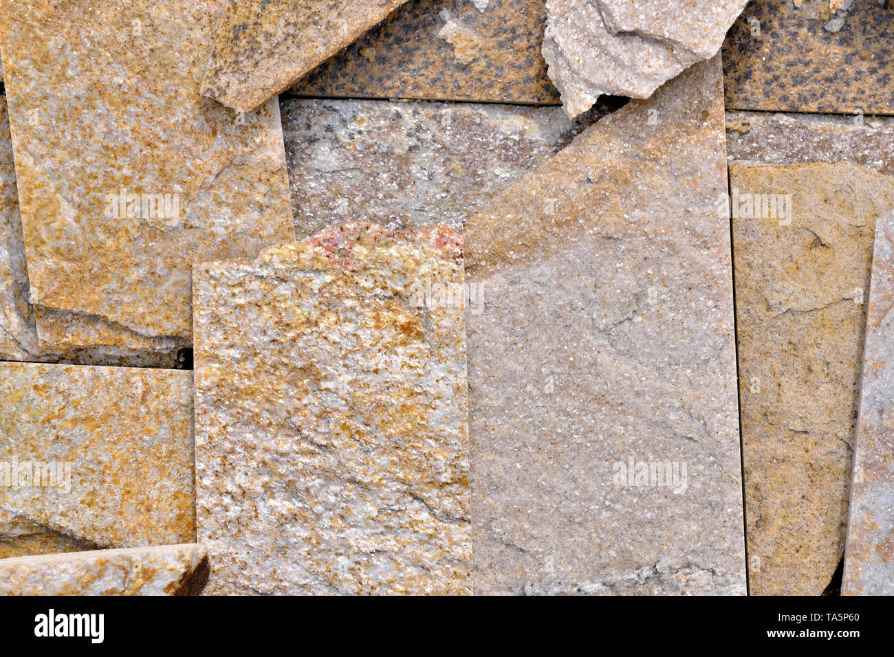 Decorative stone building boards close-up macro photo of a stone ...
