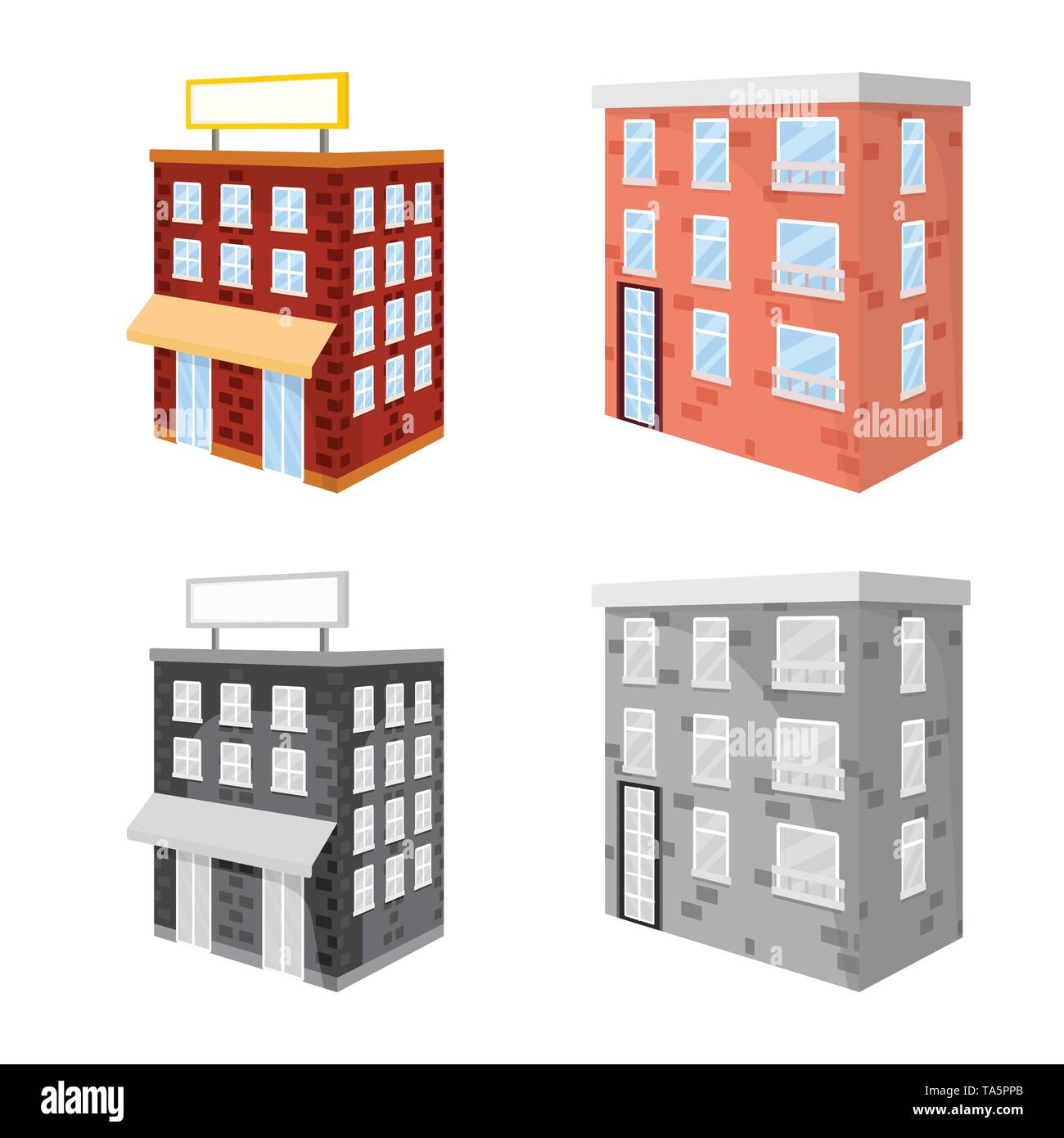 Vector design of construction and building sign. Set of construction ...