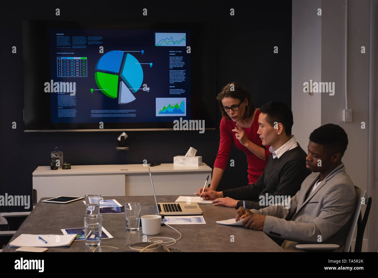 Business people having meeting in conference room Stock Photo - Alamy