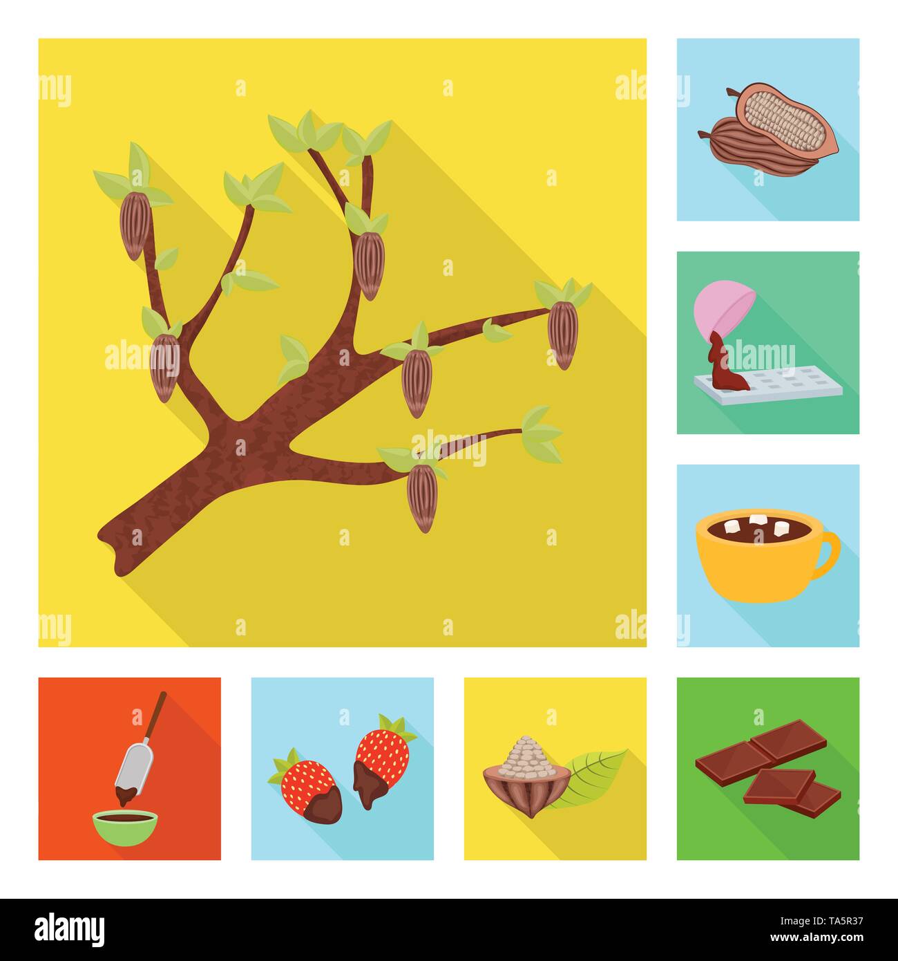 Vector design of treat and product symbol. Collection of treat and ...