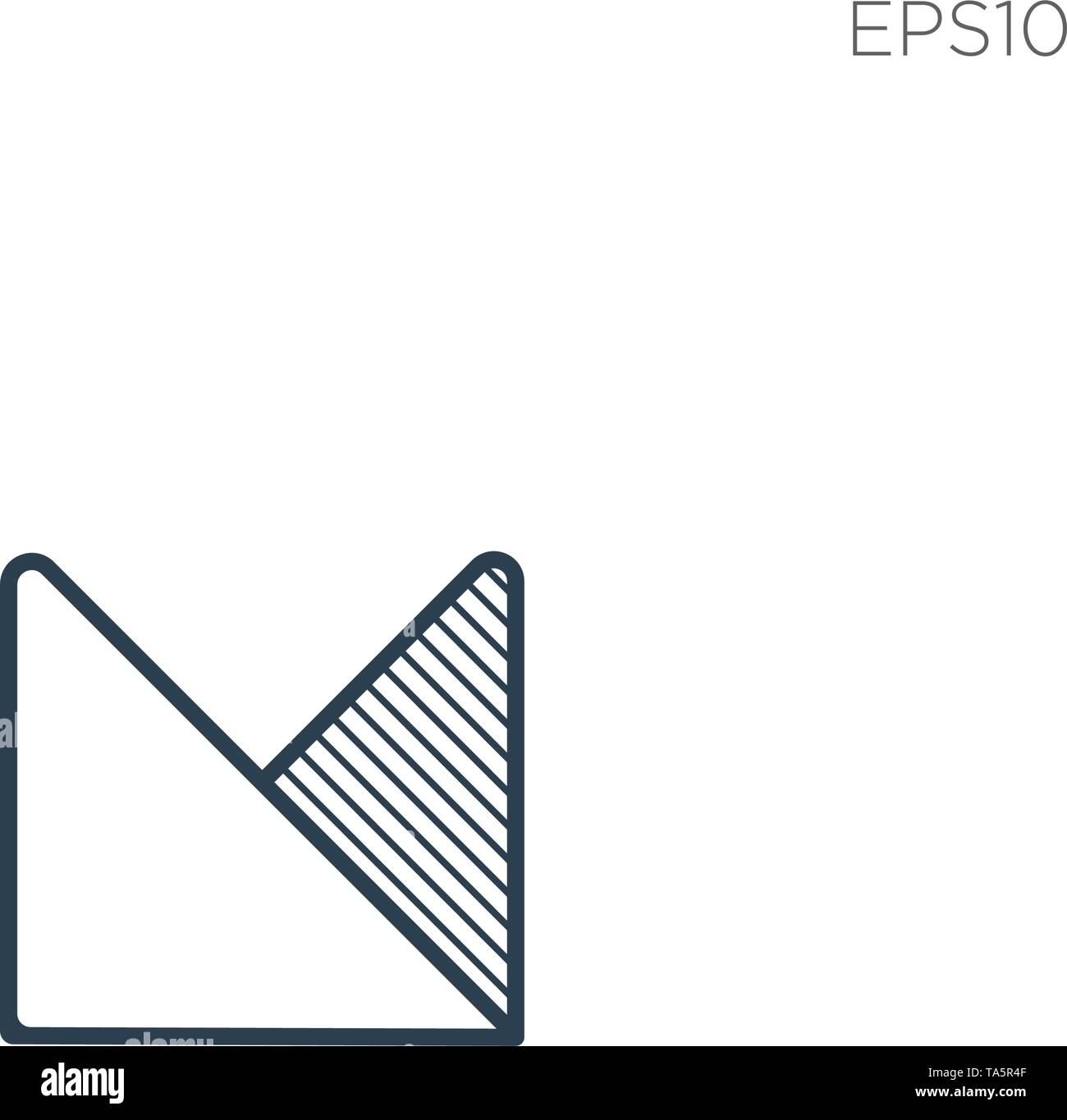 m wolf logo letter initial icon or symbol vector isolated element Stock ...