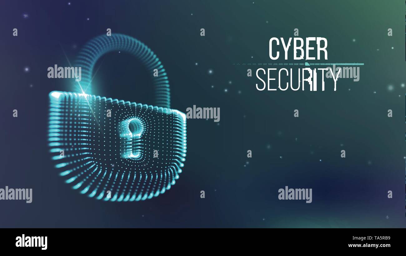 Coputer internet cyber security background. Cyber crime vector ...