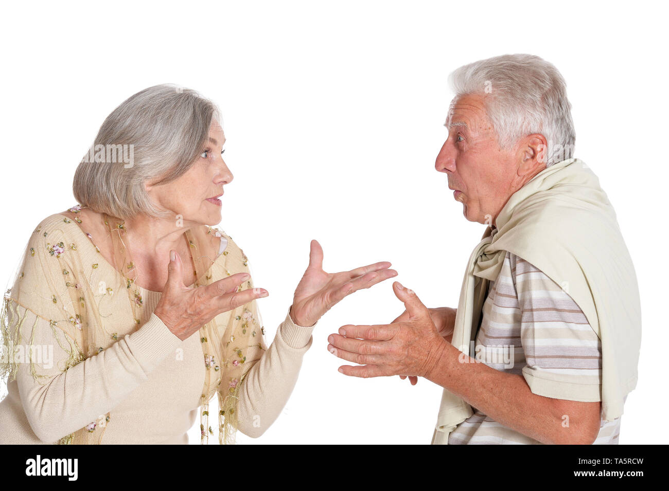 Old couple arguing hi-res stock photography and images - Alamy