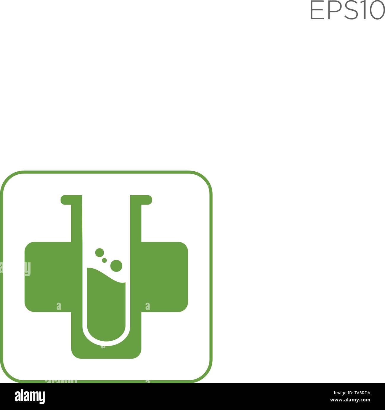 healthcare and lab logo design vector icon and symbol isolated - vector ...