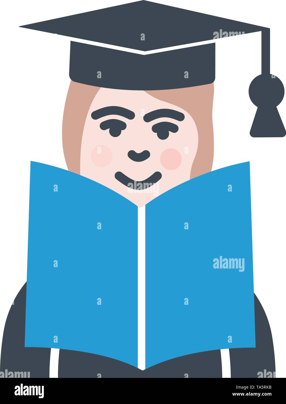 Education learning icon- open book with student or professor sign ...