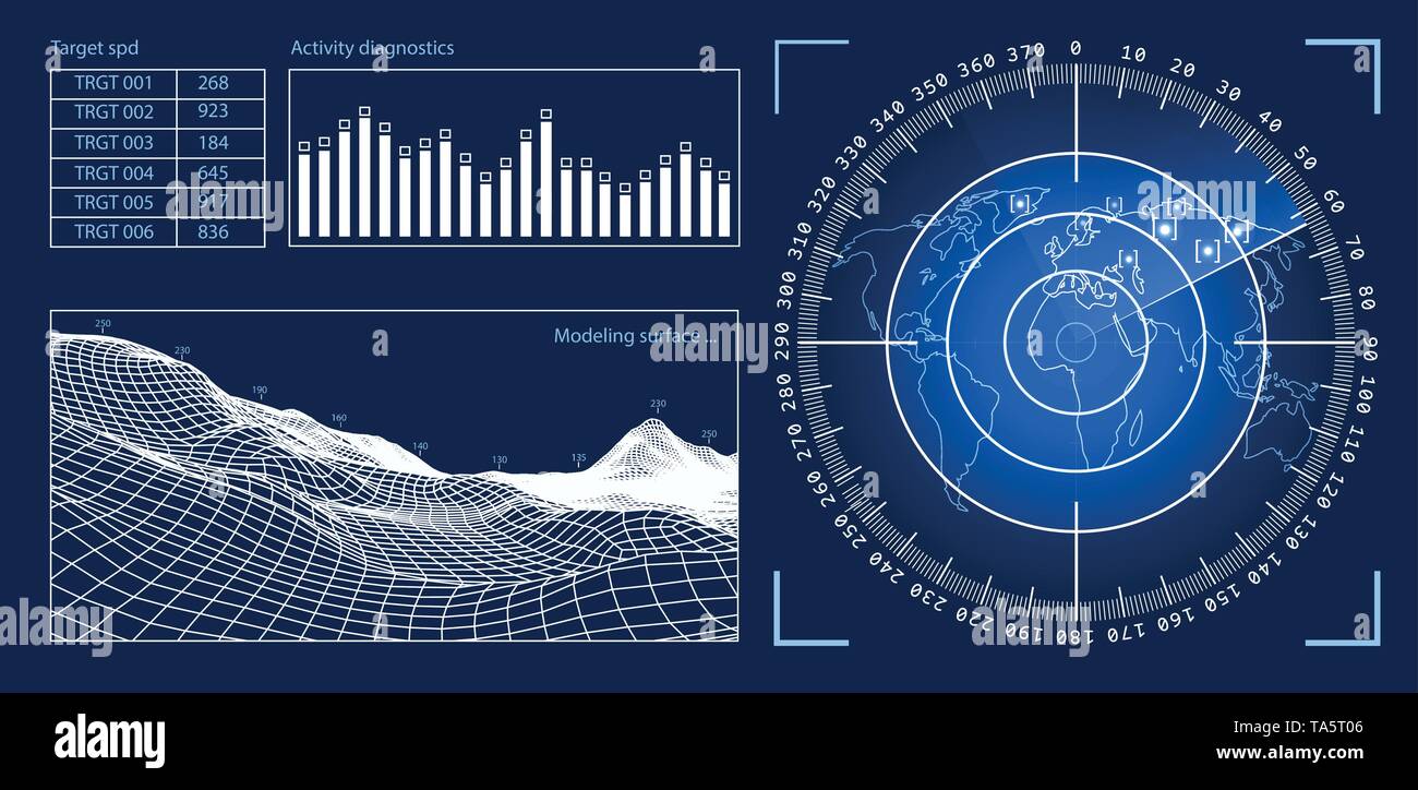 Futuristic User Interface Hud Tech Elements For Game Creation Or