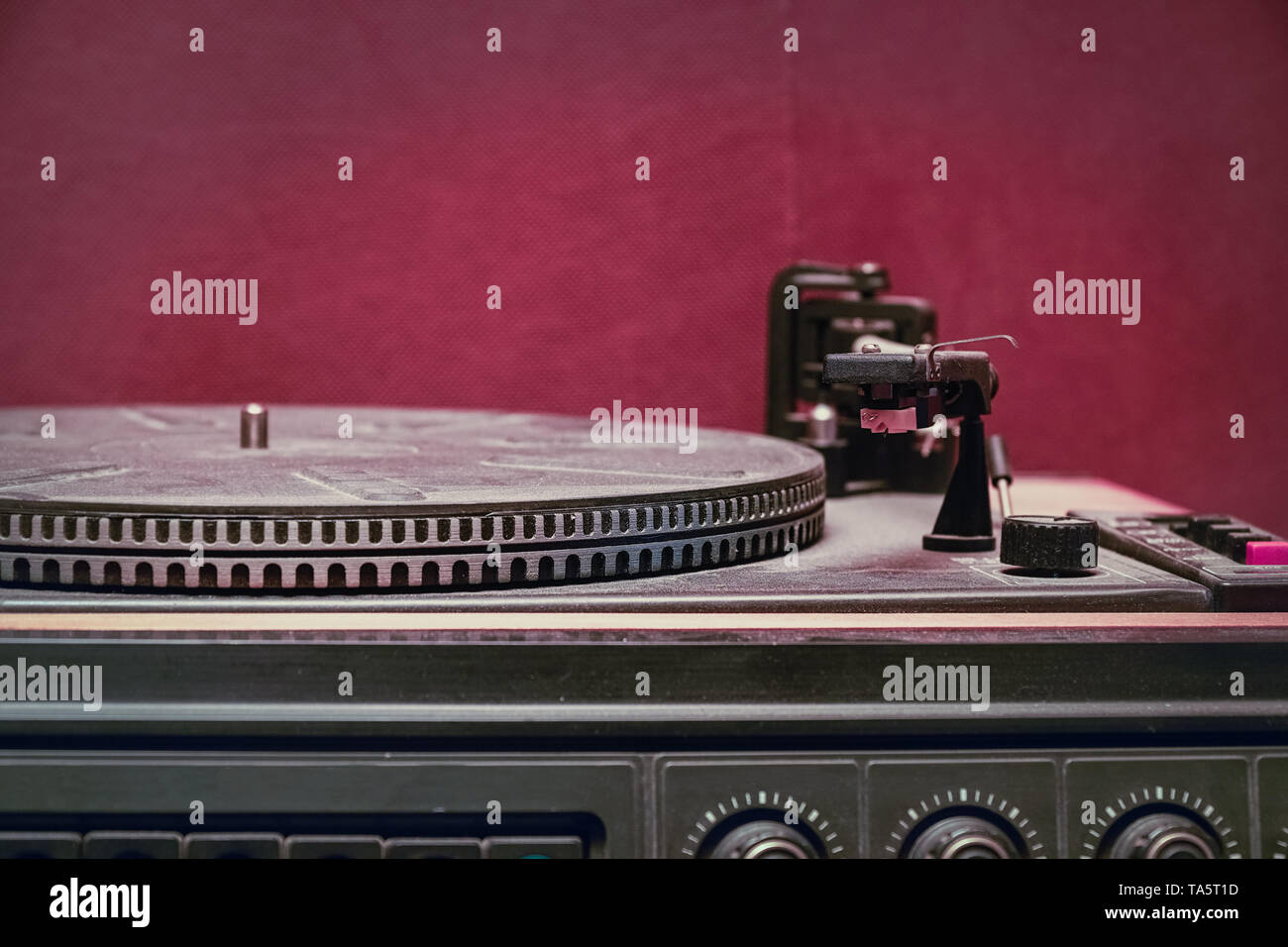 Red Record Player High Resolution Stock Photography and Images - Alamy