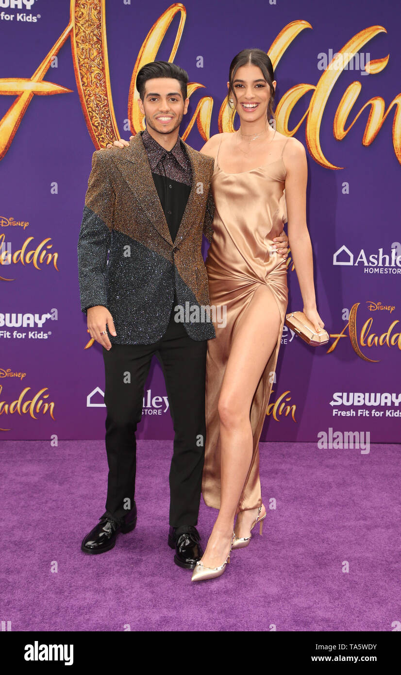 Hollywood, Ca. 21st May, 2019. Mena Massoud, Laysla De Oliveira, at the ...