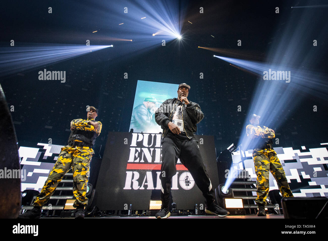Denmark, Copenhagen - May 21, 2019. The American rap group Public Enemy ...