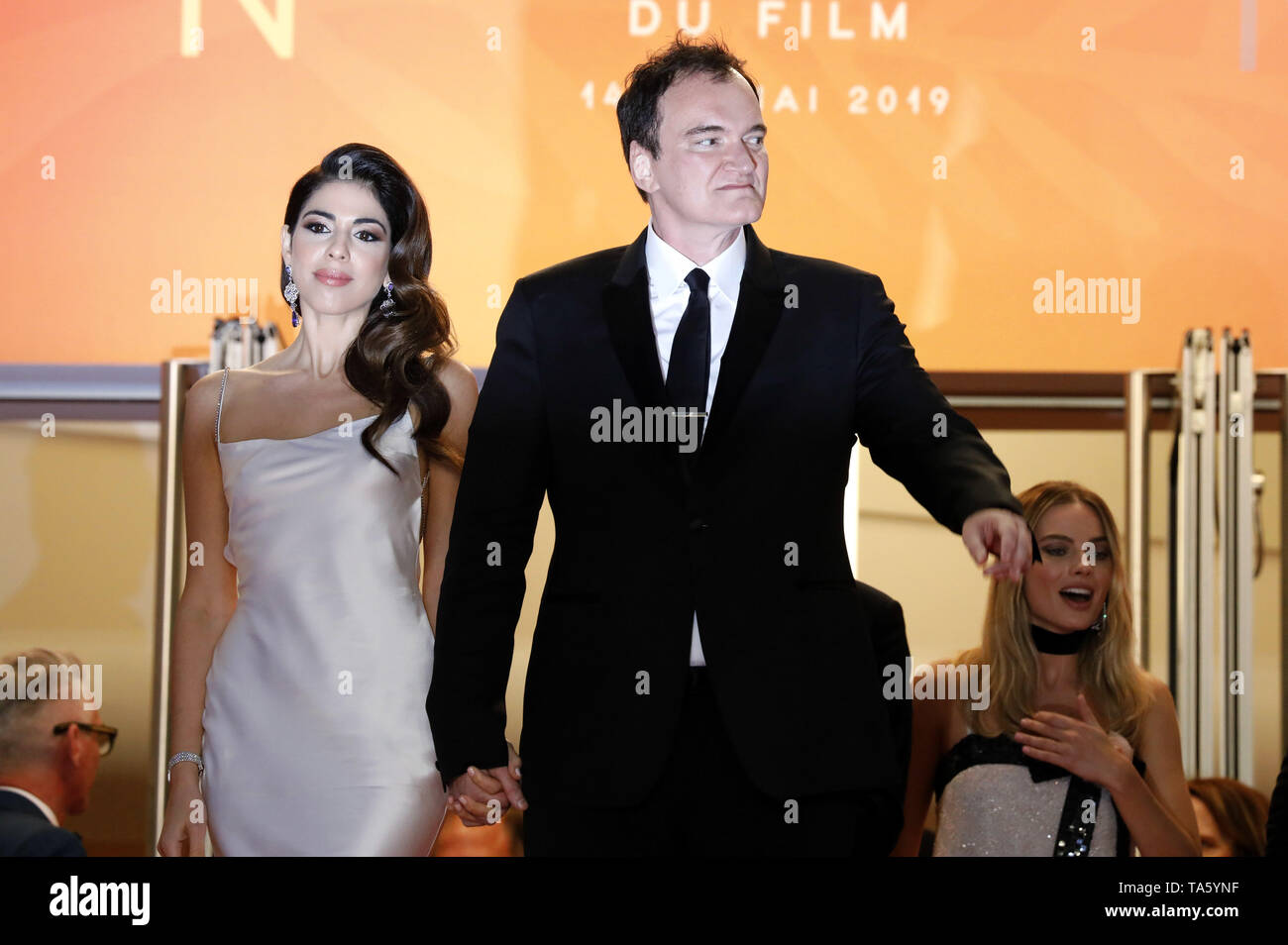 Quentin Tarantino with wife Daniella Pick attending the 'Once Upon a ...