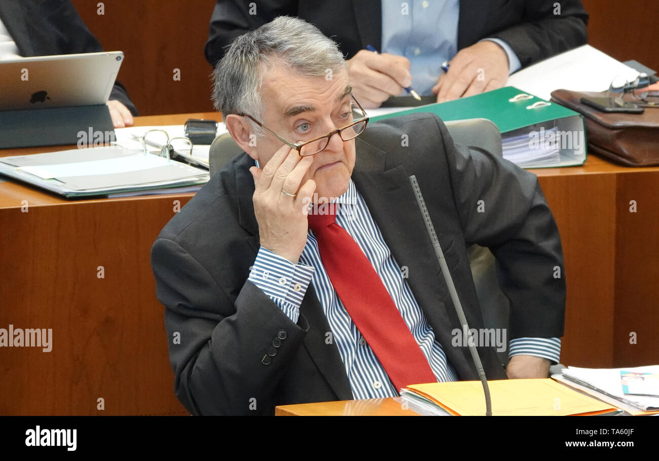 Duesseldorf, Germany. 22nd May, 2019. Herbert Reul (CDU), Minister of ...