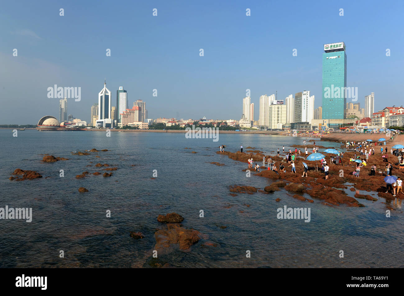 Coastal scenery of Qingdao, Shandong, China Stock Photo - Alamy