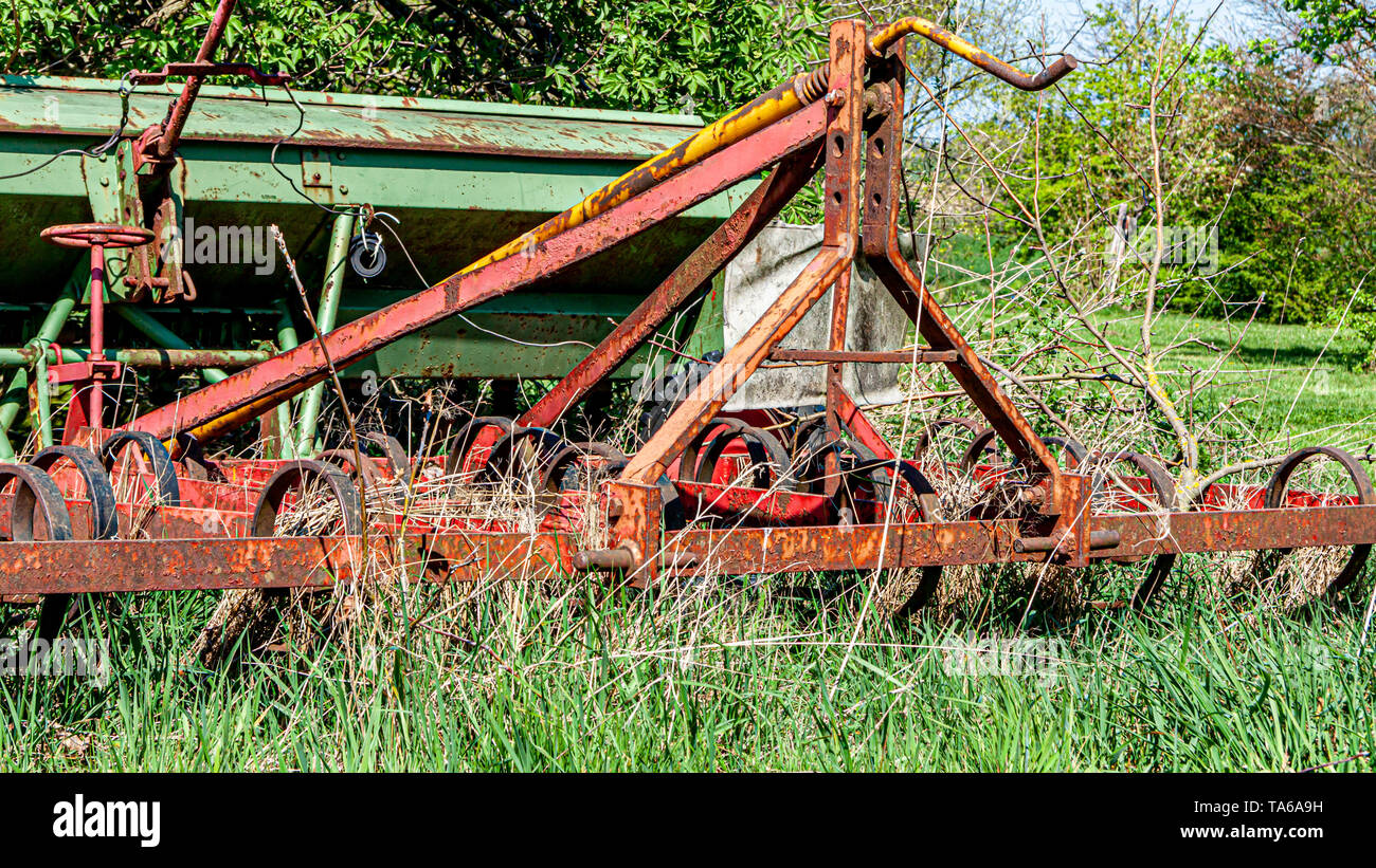 Abandoned Rusty Old Farm Machinery High Resolution Stock Photography ...